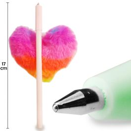 Pluma Escolar Larga Tinta Azul Llavero Corazon | 12 Plumas | Modelo KUN ...