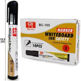 Pintarrón Escolar Negro Punta Bala Profesional | 10 Pintarrones | Modelo
