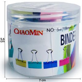 Clips Escolares Metal Colores Bote Con 40 | 2 Botes | Modelo M11-10H-25