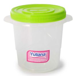 Toper Jumbo Roski Plástico Transparente Tapa Colores 700 Ml De 12 Cm