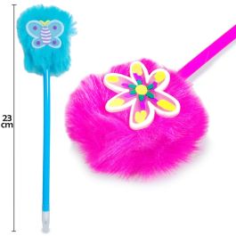 Pluma Escolar Pompon Figura Goma | 12 Plumas | Modelo XY074-09 por Mayoreo