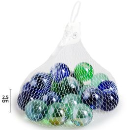 Red 20 Canicas cristal Metalizadas Jumbo | 5 Bolsas | Y-023-5 por Mayoreo