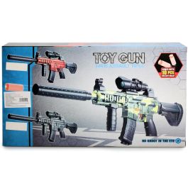 Juguete Metralleta TOY GUN Lanza Dardos Camuflaje M416 | 1 Metralleta