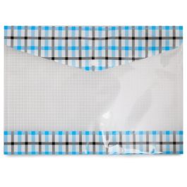 Folder Plastico Tamaño Carta Cuadriculado Colores Lineas Negras | 12 ...