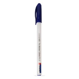 Pluma Escolar XINSIWEI Tinta Azul Envase Triangular Blanco | 50 Plumas