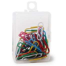 Estuche 50 Clips Escolares Plastificados Chicos Colores Multiusos | 12 ...