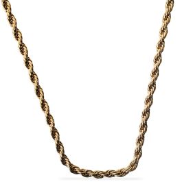 Collar Largo Acero Inoxidable Tipo Lazo Entrelazado Dorado | 2 Collar