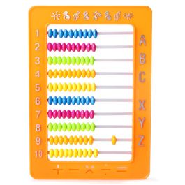 Ábaco Escolar plástico Chico Rectangular Bolitas Colores Grabado | 1 ...