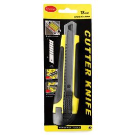 Cutter Profesional HENGXINGLI Reforzado Amarillo Negro Multiusos | 1 Cutter