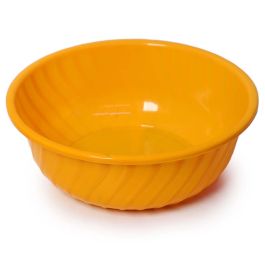 Tina De Plástico Grande Caramelo De colores Con Grabado Líneas 37 x