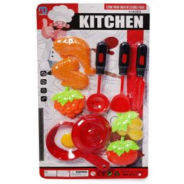 Blíster Con Trastes Para Cocina y Alitas De Pollo De Y Huevo De Plástico