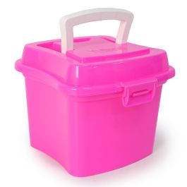 Lonchera Lonchis Mini De Plástico Cubo Ovalado Con Agarradera Colores